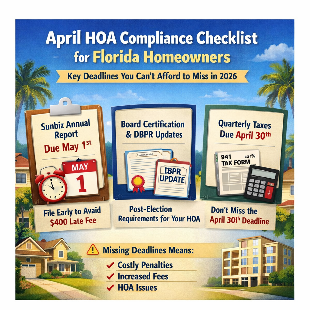 April HOA Compliance Checklist Florida 2026 | Deadlines Homeowners Must ...